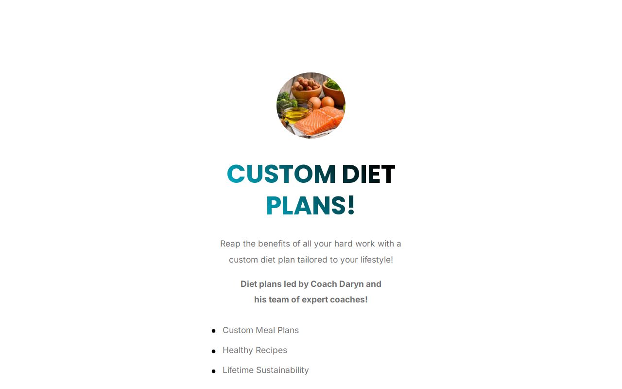 Custom Diet Plans